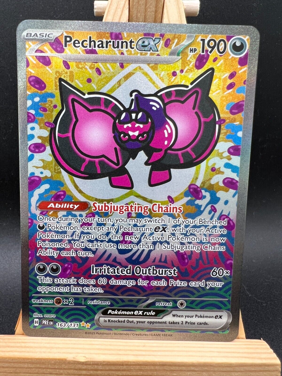 Pokemon Prismatic Evolutions - 163/131 Pecharunt ex - SIR - NM ...
